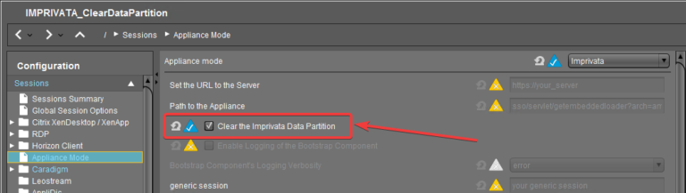 Automatically clear the Imprivata data partition on IGEL ThinClient ...