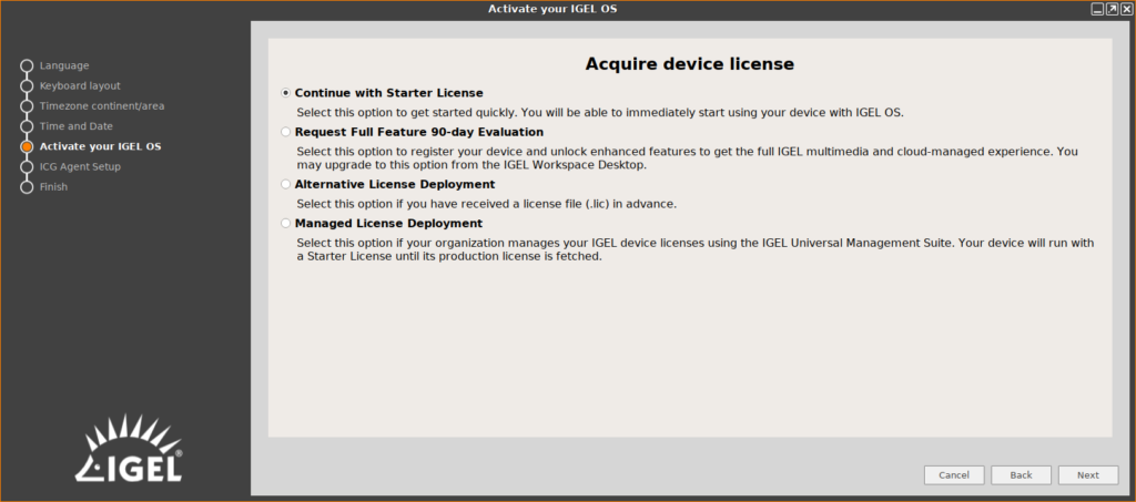 How to install IGEL 11.04.100 in VMware Workstation 15.5 – markuszehnle.com